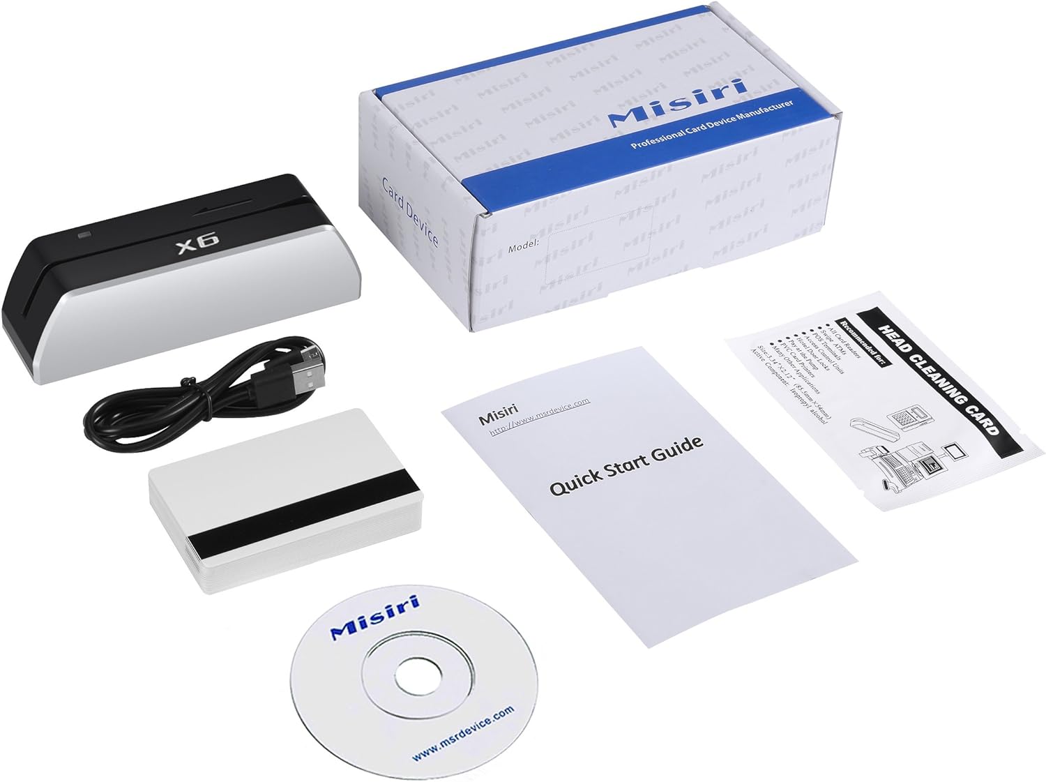 Misiri X6 Smallest USB 3 Tracks Mag VIP Card Reader Writer Encoder ...