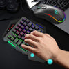 HXSJ V500 One-handed Gaming Keyboard RGB USB Wired Illuminated Keyboar ...