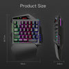 HXSJ V500 One-handed Gaming Keyboard RGB USB Wired Illuminated Keyboar ...