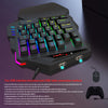 HXSJ V500 One-handed Gaming Keyboard RGB USB Wired Illuminated Keyboar ...