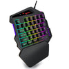 HXSJ V500 One-handed Gaming Keyboard RGB USB Wired Illuminated Keyboar ...