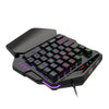 HXSJ V500 One-handed Gaming Keyboard RGB USB Wired Illuminated Keyboar ...